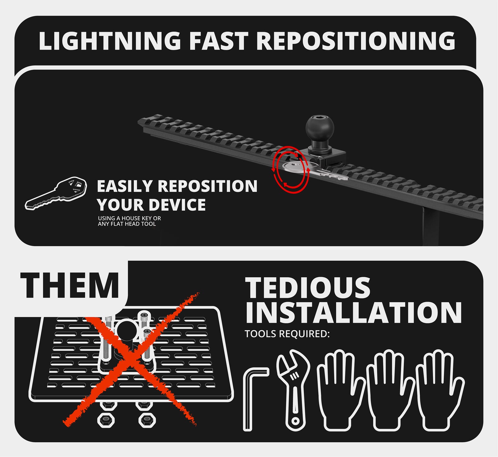 Tacoma Phone Mount With Dash Bracket | Assault Track – Tackform