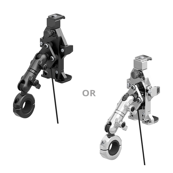 Tackform Motorcycle Phone Mounts with Optional Vibration Dampening