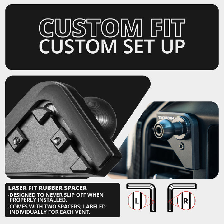 '21-'25 Ford F-150 & '23-'25 Super Duty Vent Mount Bracket | Choose ...