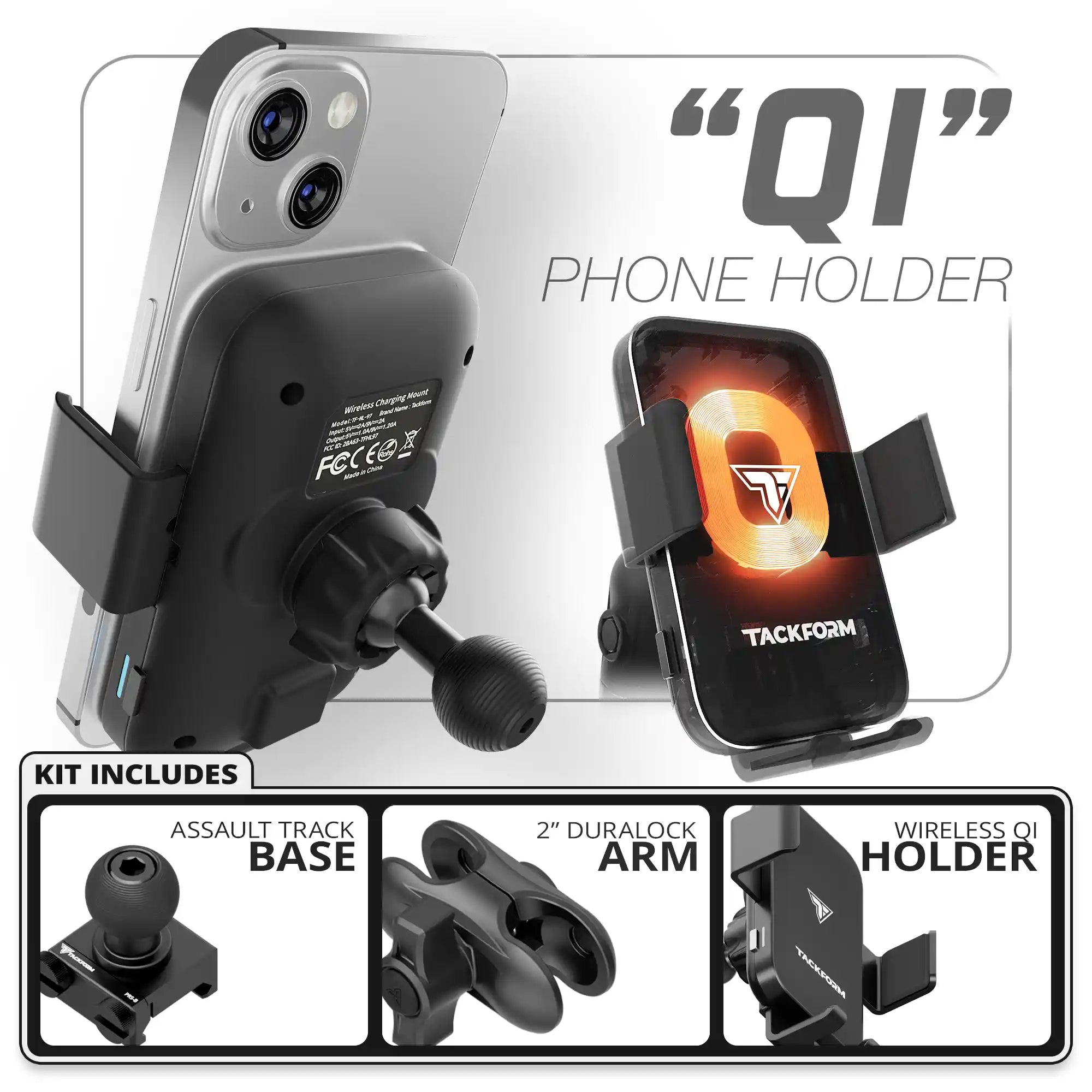 Tacoma Dual Phone Mount With Dash Bracket | Assault Track – Tackform