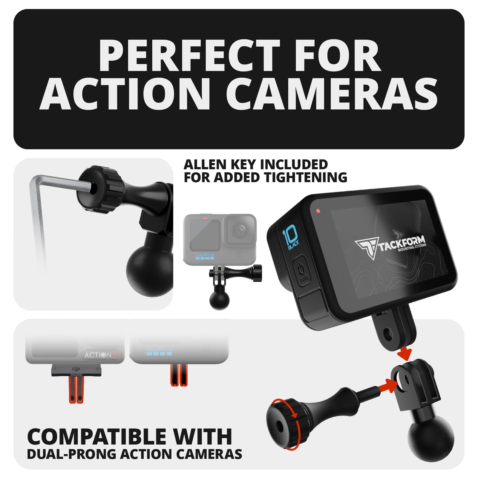 Bronco LINK™ GoPro Mount | Accessory Ready / Grab Handle Compatible | 3 ...