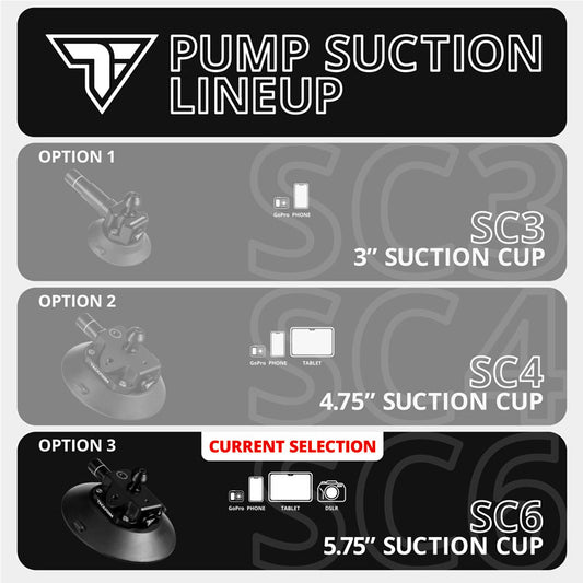 SC6 | 5.75" Pump Suction Cup | 20mm Metal Ball – Tackform