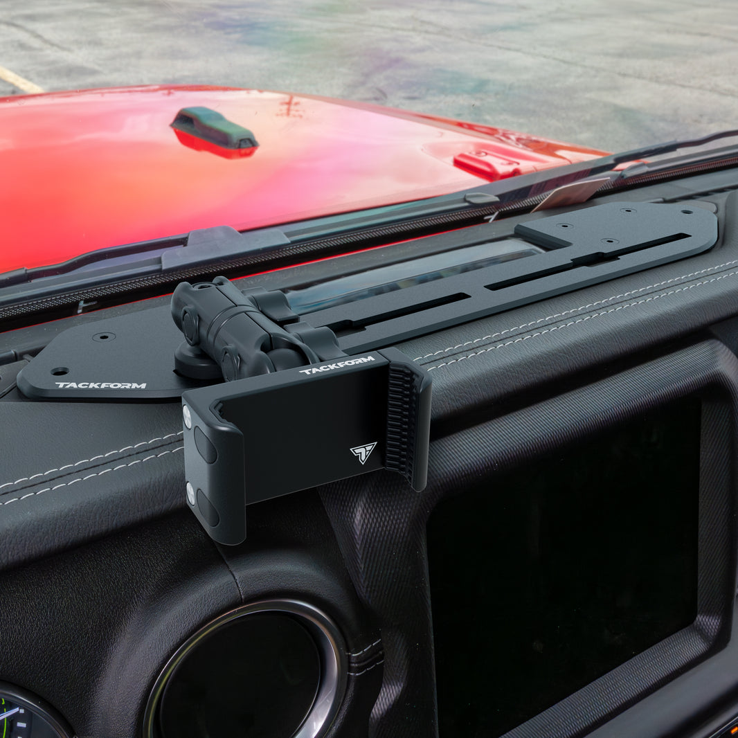 Jeep Wrangler JL & Gladiator Dual Phone Mounts W/ Dash Bracket | Slim ...