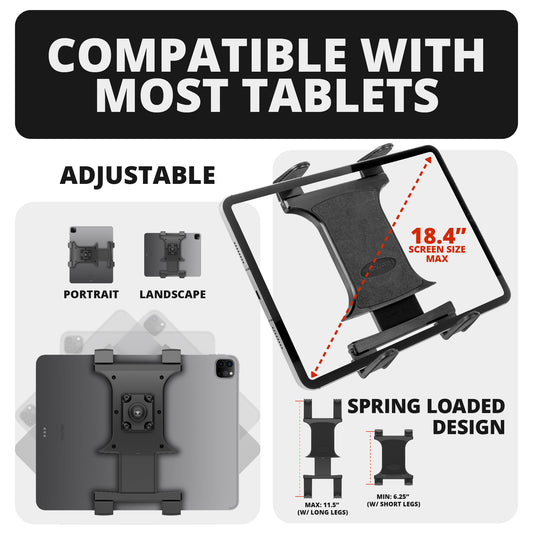 2013-2024 RAM Tablet Mount W/ Dash Bracket | Picatinny Rail – Tackform