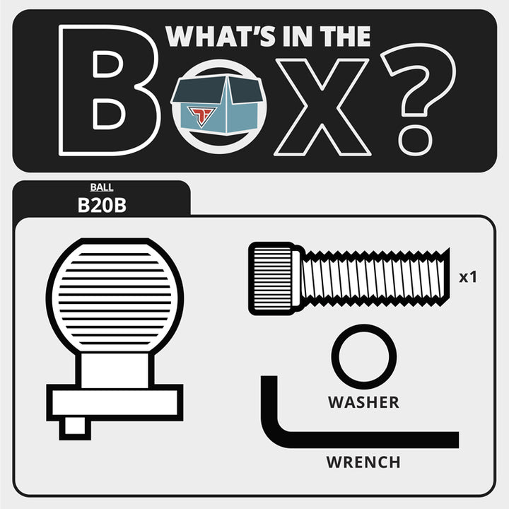 B20B - 20mm Ball with Type B Connection – Tackform