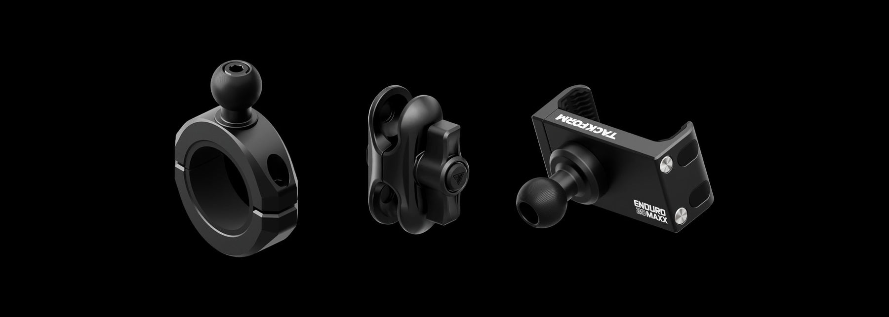 Tackform Motorcycle Phone Mounts with Optional Vibration Dampening