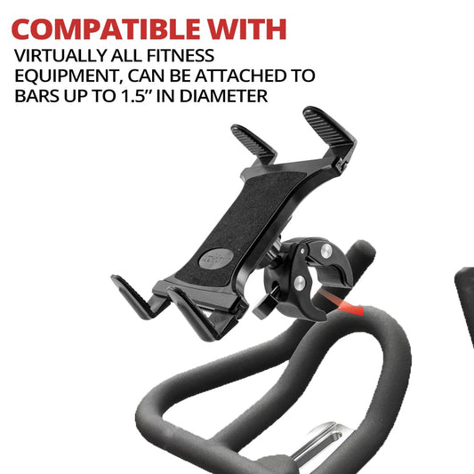 Tablet Holder for Treadmill or Exercise Bike | Quick Clamp | Great for ...