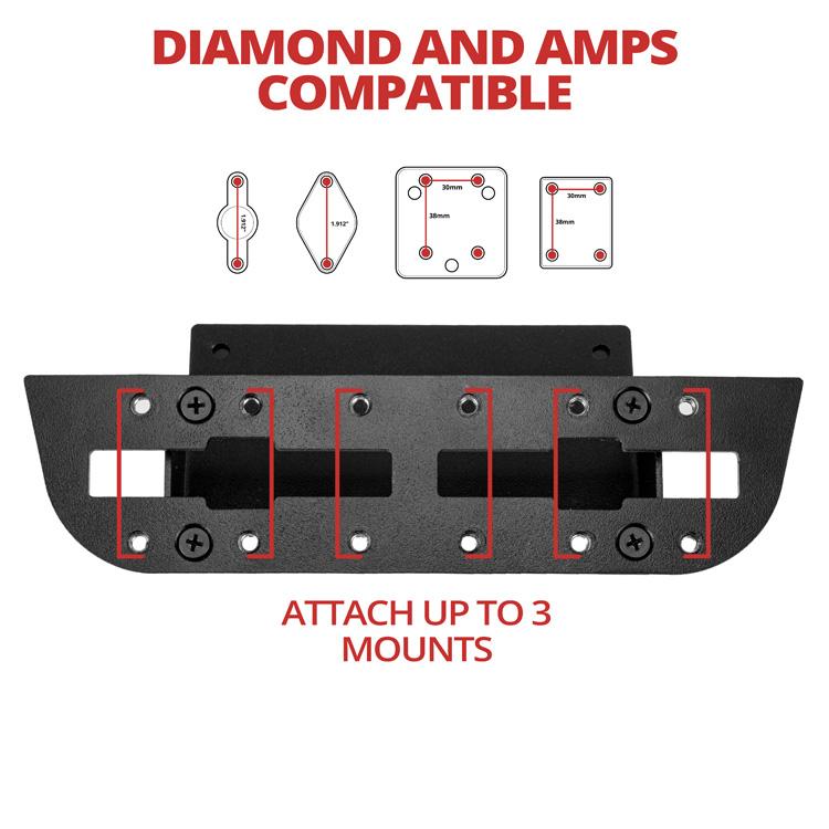 Fast Track Plus™ Dashboard Center Bracket - Jeep Wrangler JK/JKU (2011 ...