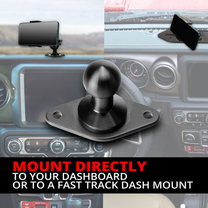 Tackform Diamond Base mount with 20mm Metal Ball