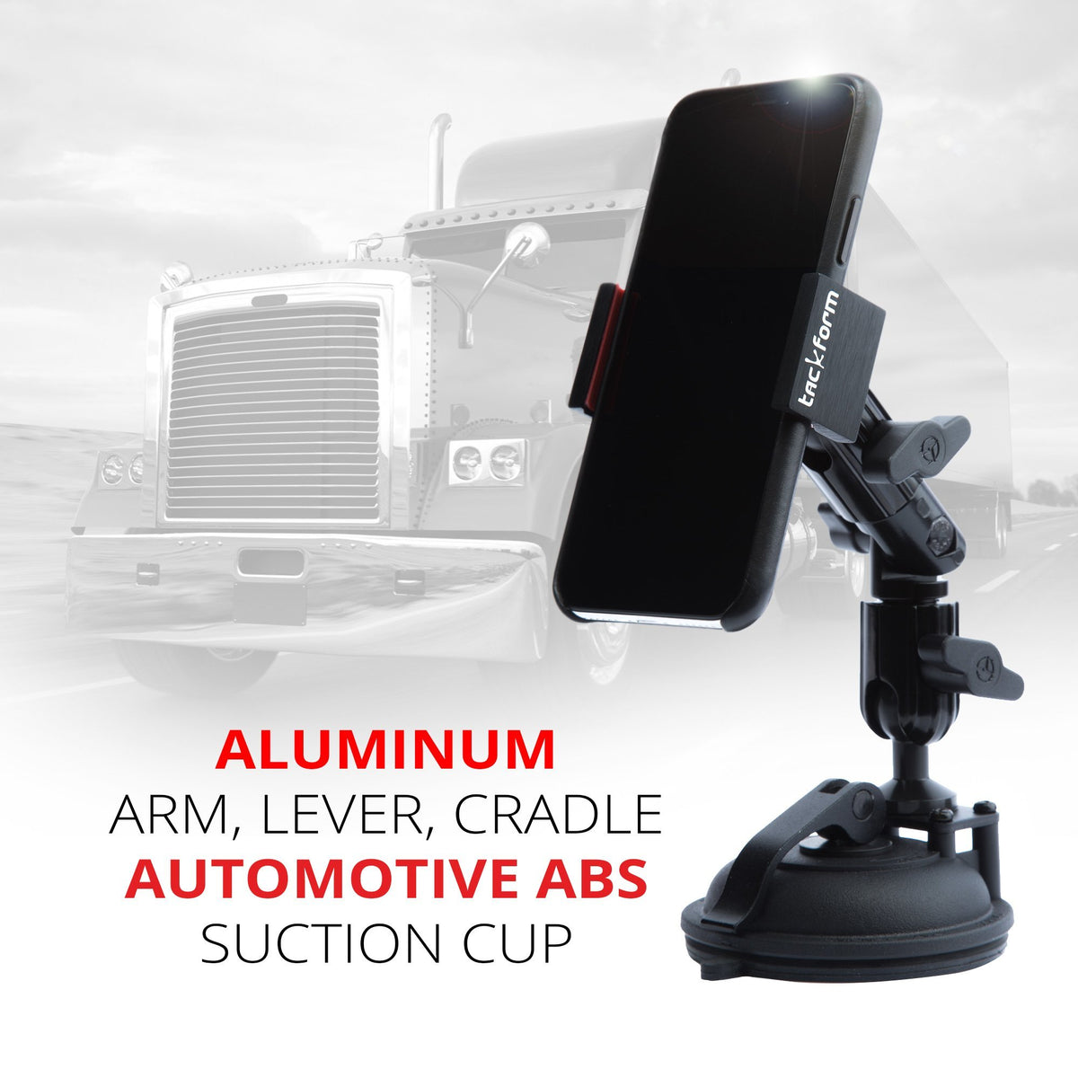 Industrial Suction Cup Phone Mount - By Tackform [ENDURO SERIES] ELD