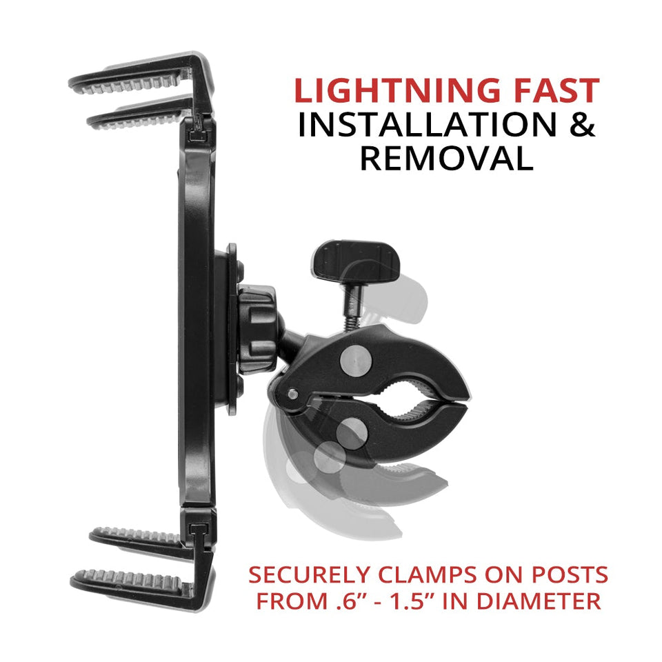 Tablet Holder for Treadmill or Exercise Bike | Quick Clamp | Great for ...